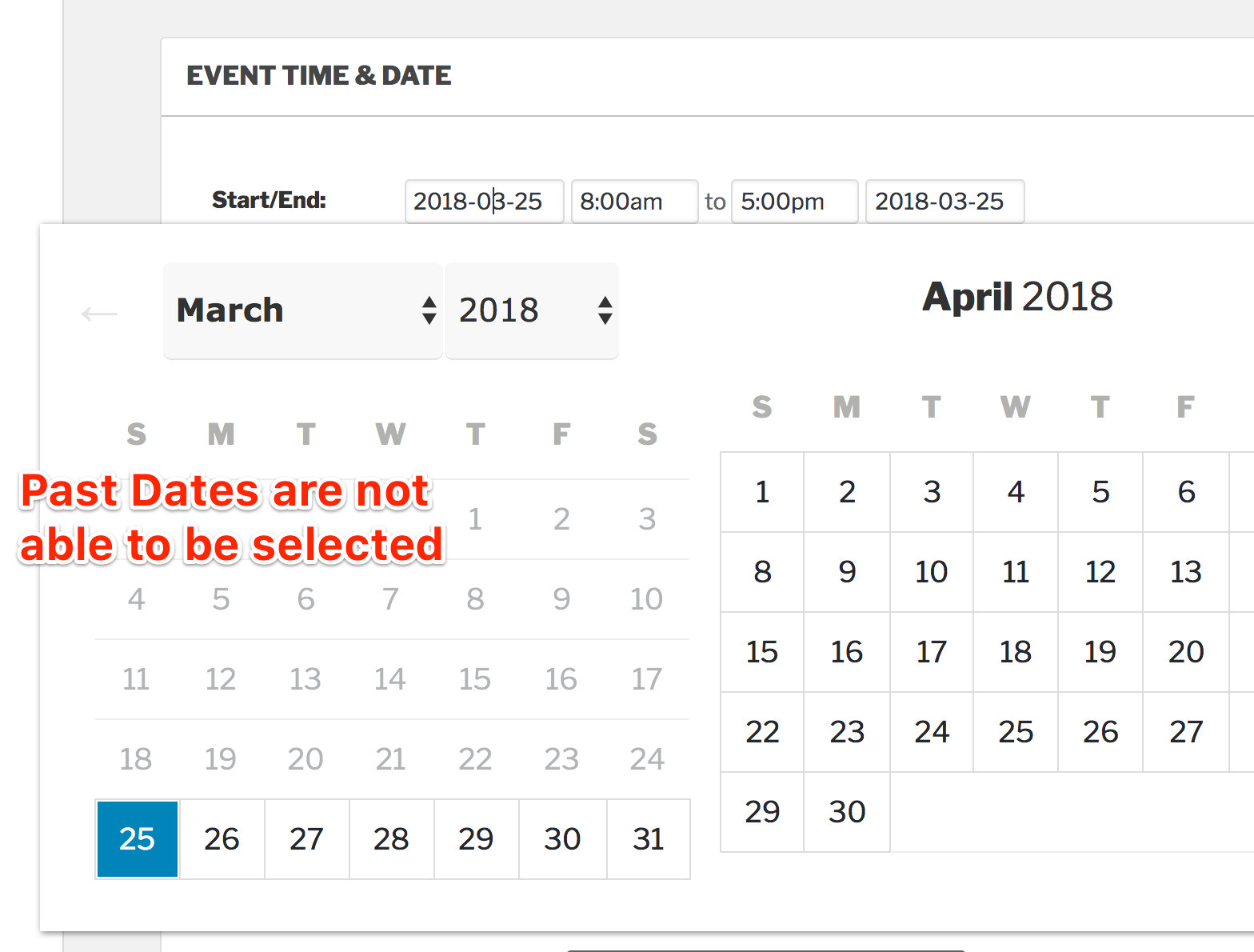 Php Calendar Date Picker Example Coverletterpedia