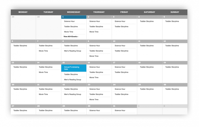 4 Calendar Customizations for Libraries | The Events Calendar