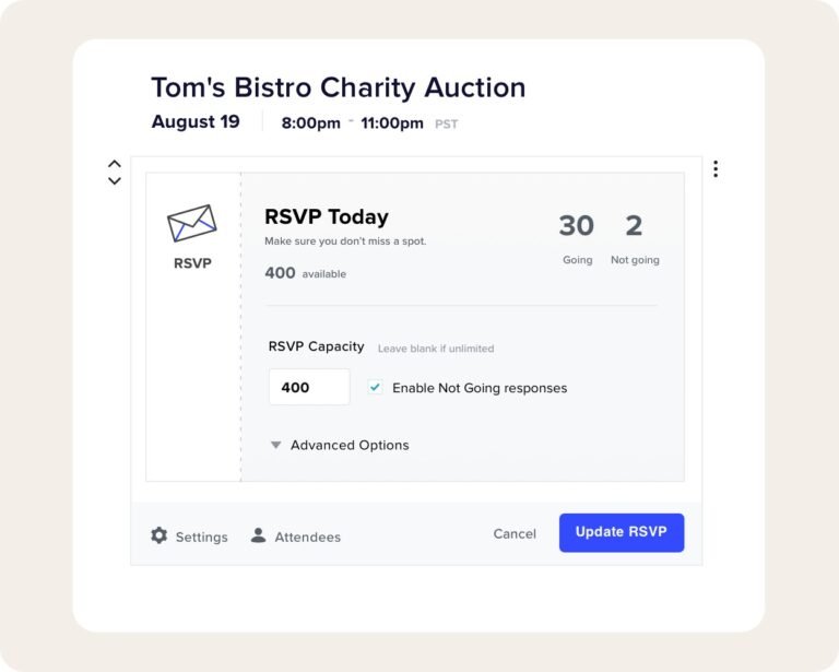 Event Tickets & RSVP | The Events Calendar