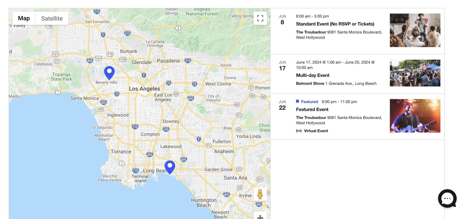 Virtual Events Add-On to The Events Calendar