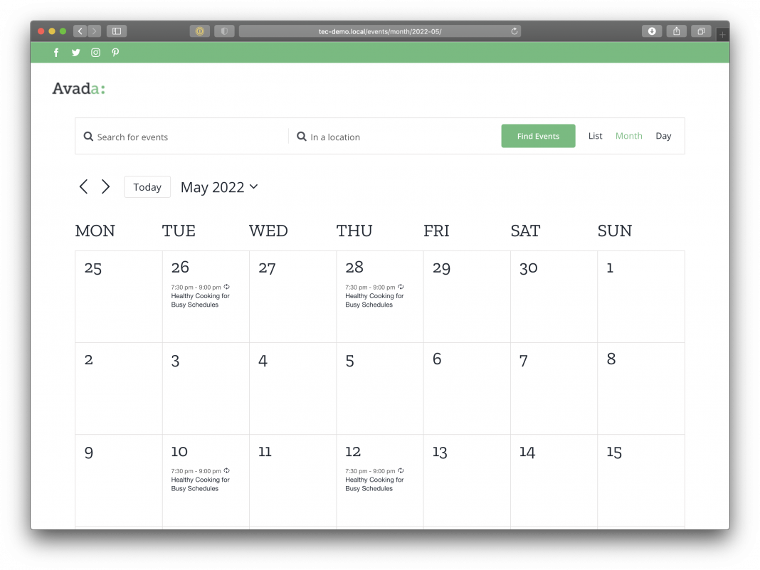 Compatible Themes for The Events Calendar | The Events Calendar