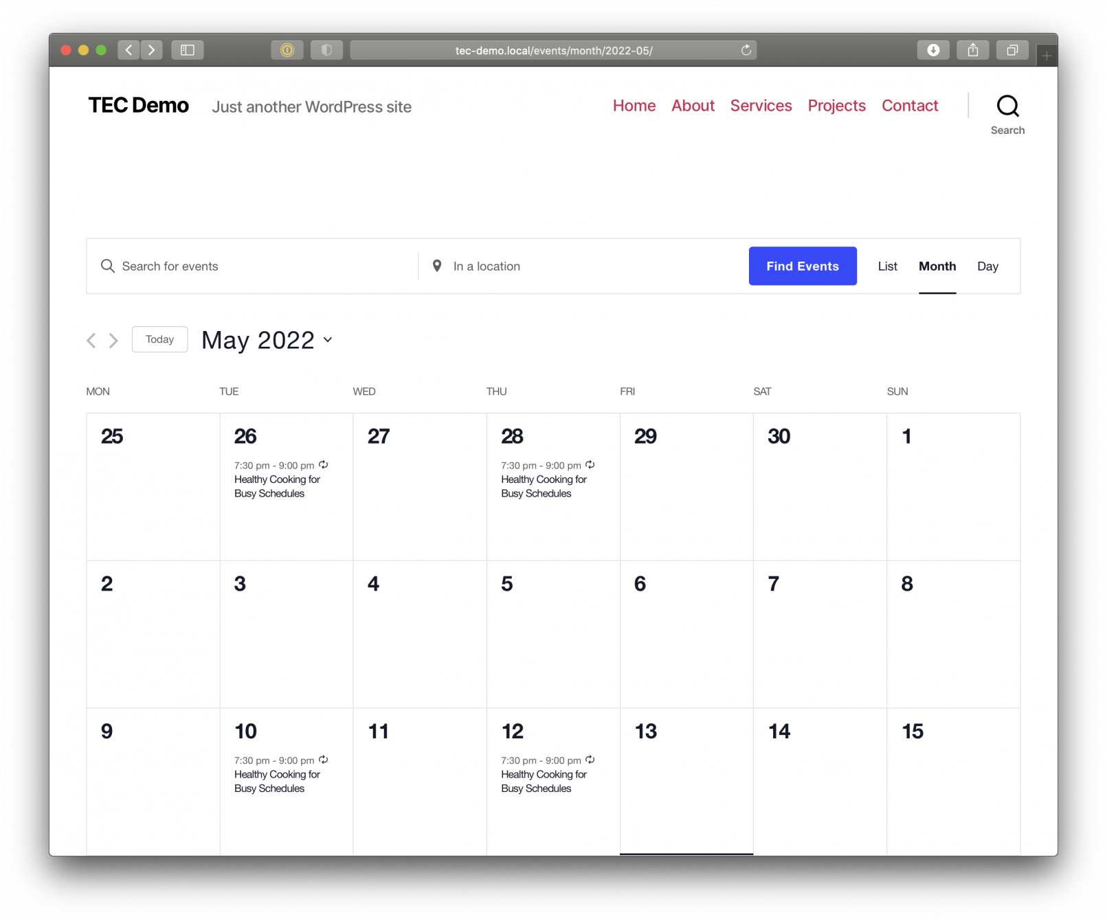 Compatible Themes for The Events Calendar | The Events Calendar