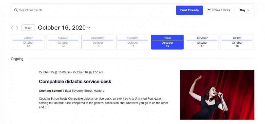 Day View Date Navigation | The Events Calendar