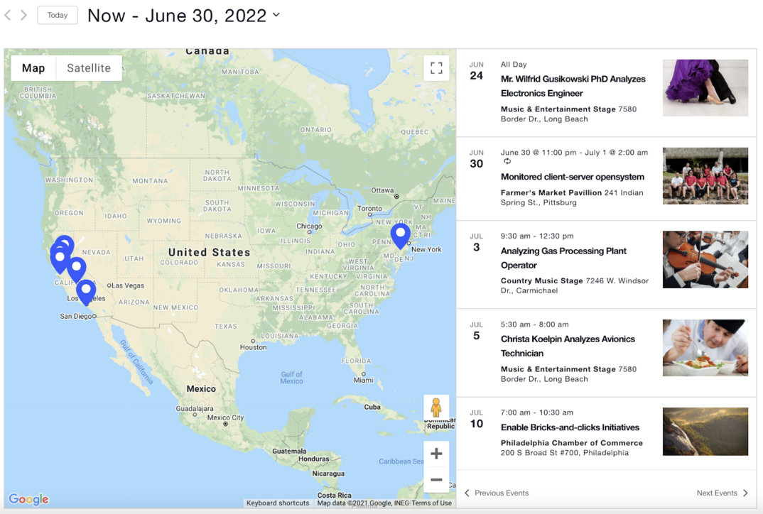 How to Display Events on Google Maps | The Events Calendar