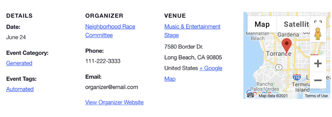 How to Display Events on Google Maps | The Events Calendar
