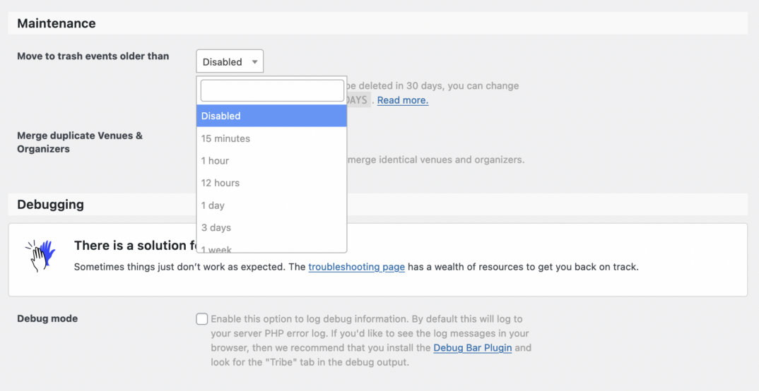 Remove Past Events | The Events Calendar