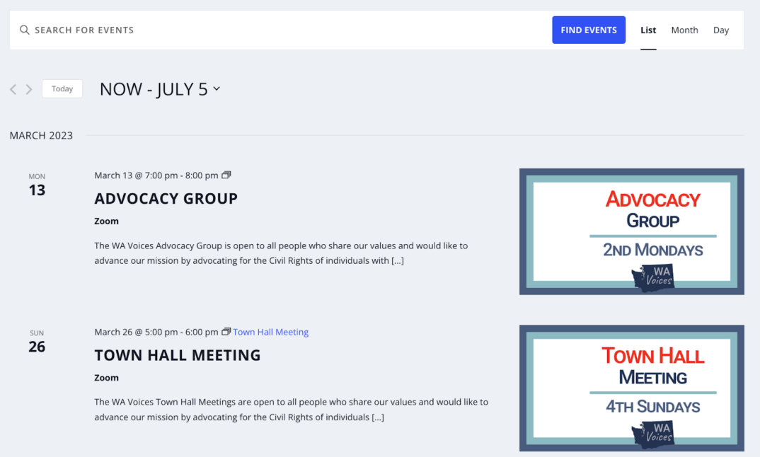 Featured Calendar: Washington Voices | The Events Calendar