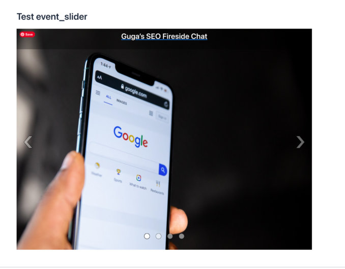 Event Slider add-on | Extensions | The Events Calendar