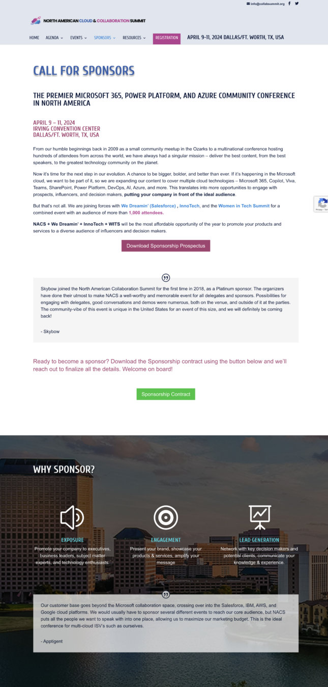 How to Set Up an Engaging Sponsorship Page (With Examples) | The Events ...