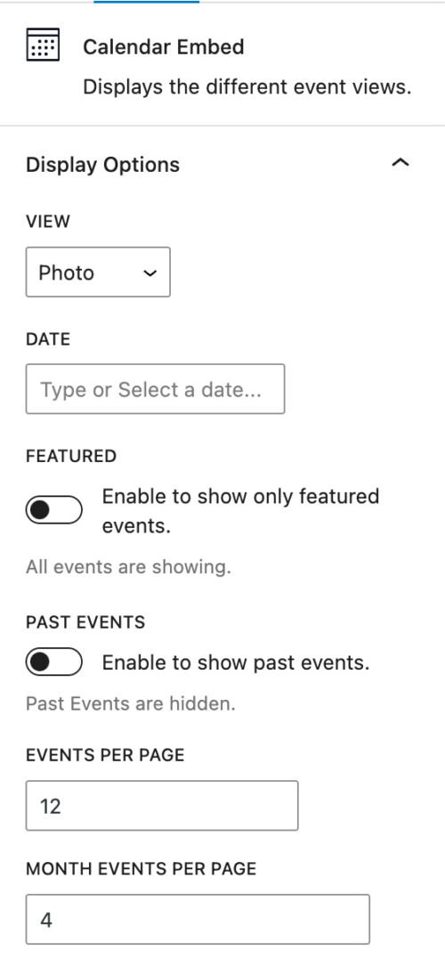 Introducing the Embed Calendar Block and All Tickets Screen | The ...